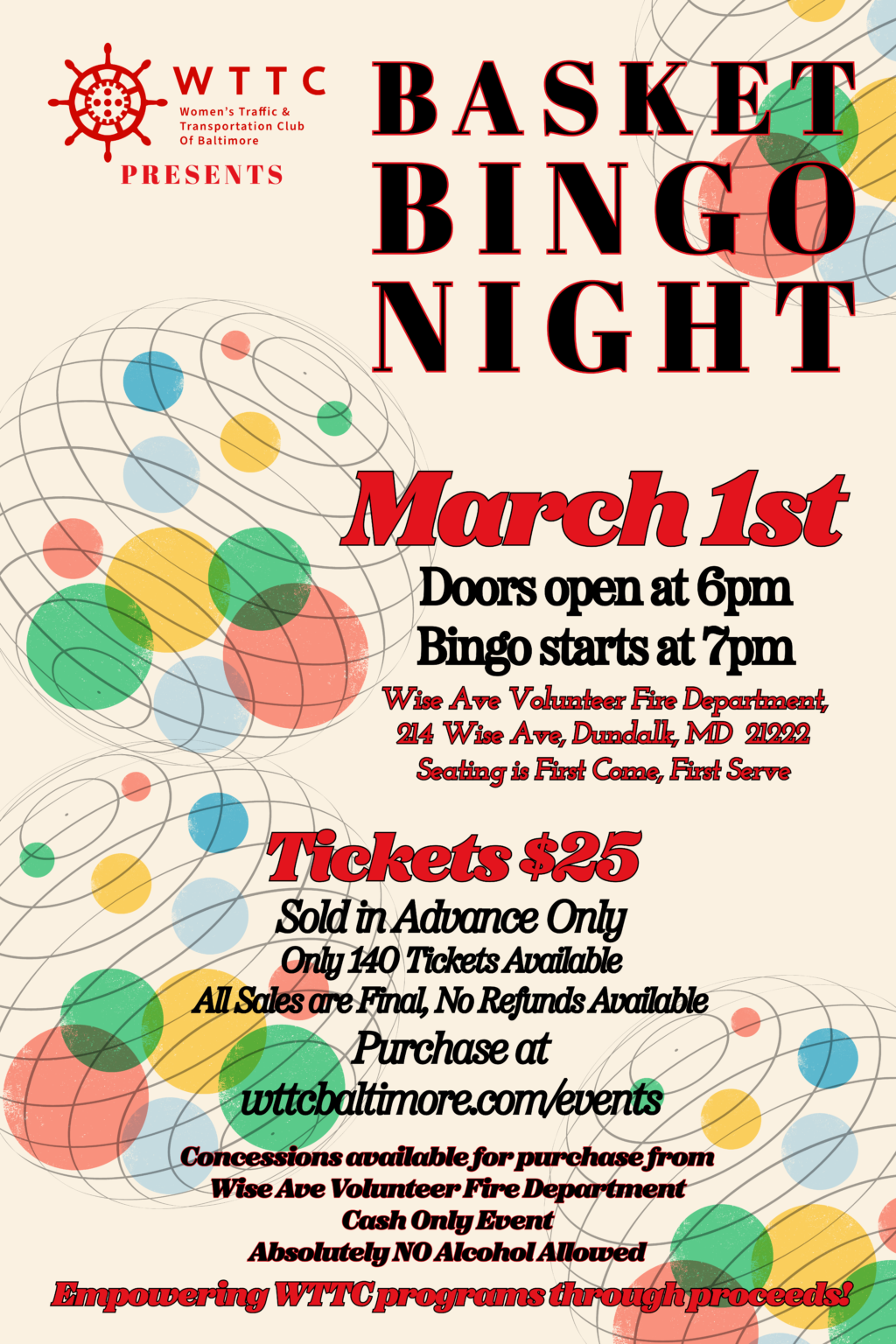 Charity Basket Bingo Night - Women's Traffic & Transportation Club of ...