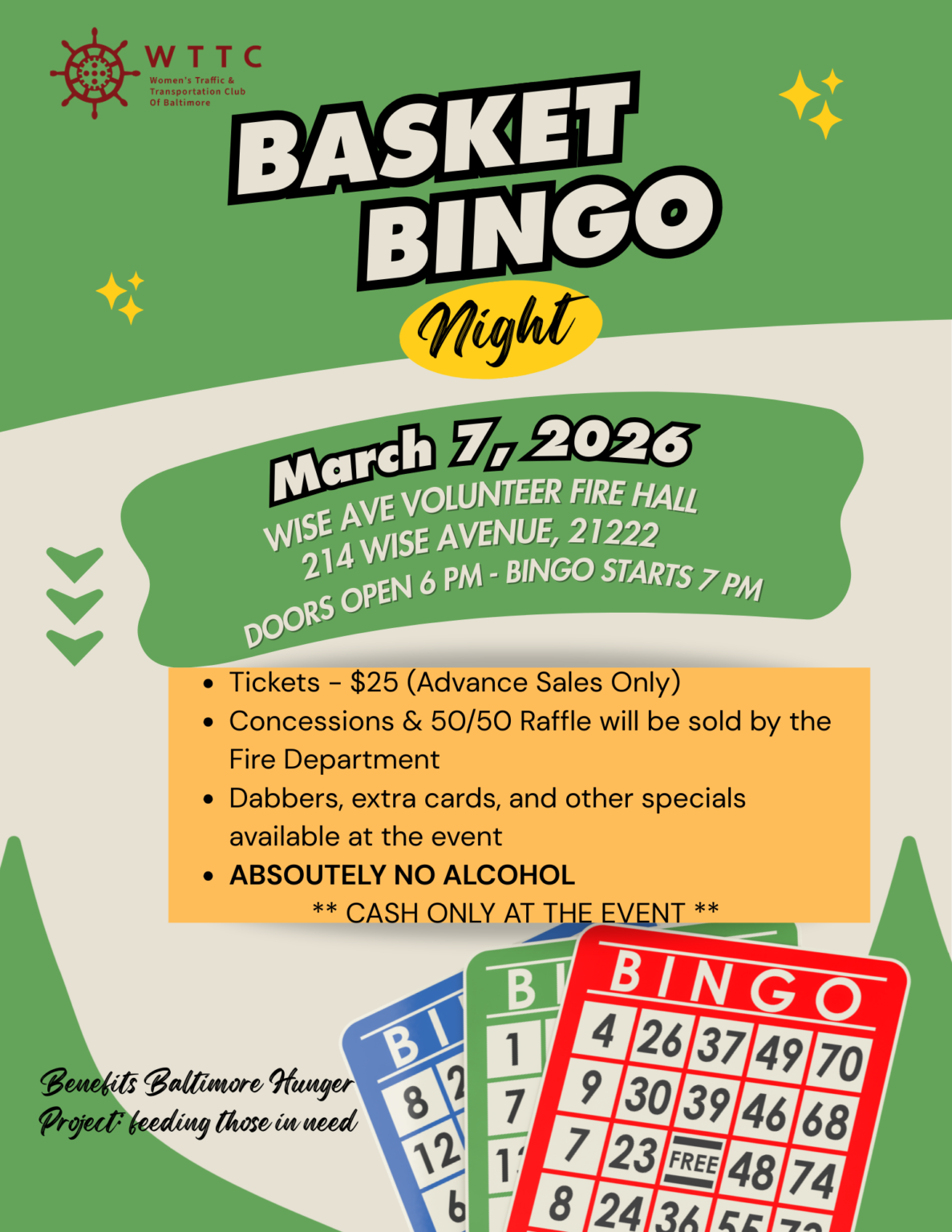 Basket Bingo 2026 - Women's Traffic & Transportation Club of Baltimore